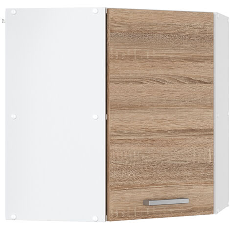 Pensile universale R-Line, Sonoma, 57 cm Pensile ad angolo con anta, Vicco