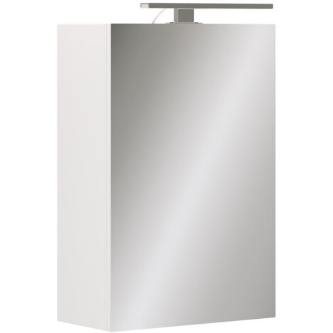 Mobile a specchio per il bagno Lavio, Bianco, 40 x 60 cm con ...