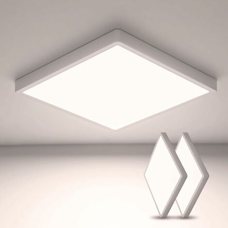 GOECO 2 pezzi lampada a soffitto a LED, luce soffitto 30 cm da 24 w ...