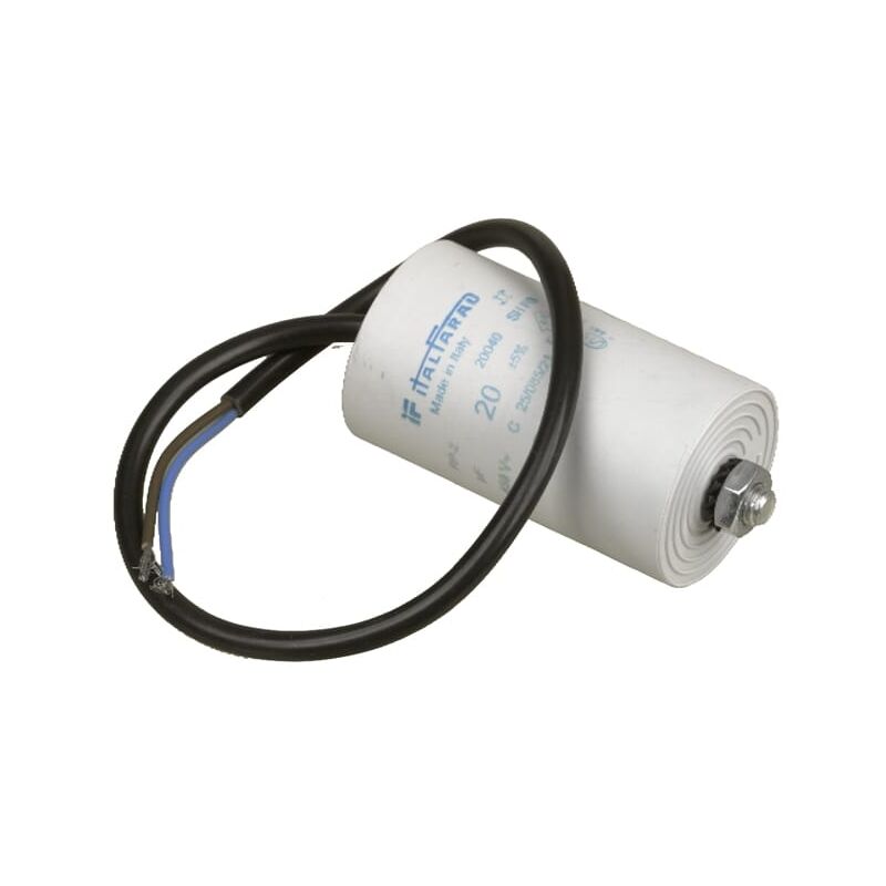 Universeel - condensateur electrol.avec fil 20 µf 450 v