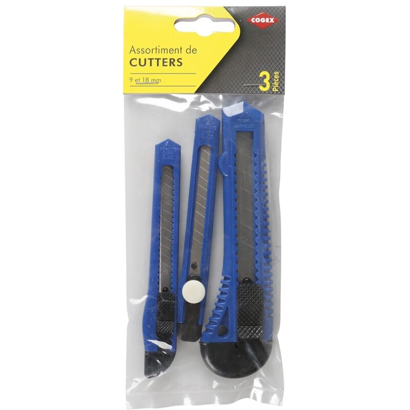 Cogex - cutter plast 3 pcs 9+18 mm - 60467 - 3219510604678