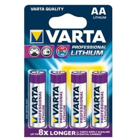 Varta - lr06 professionnal lithium 1,5v 4 x aa - 6106301404