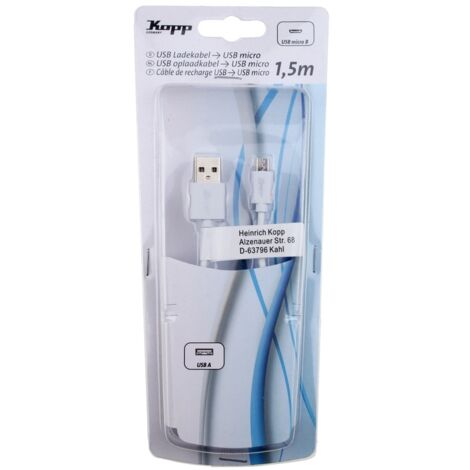 Universeel - usb-usb micro b blanche 1.5m - - 4008224625562