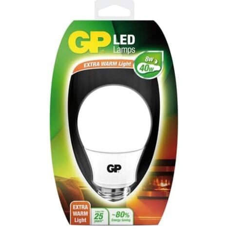Gp - gp led ewl classic 8w e27 extra warm light