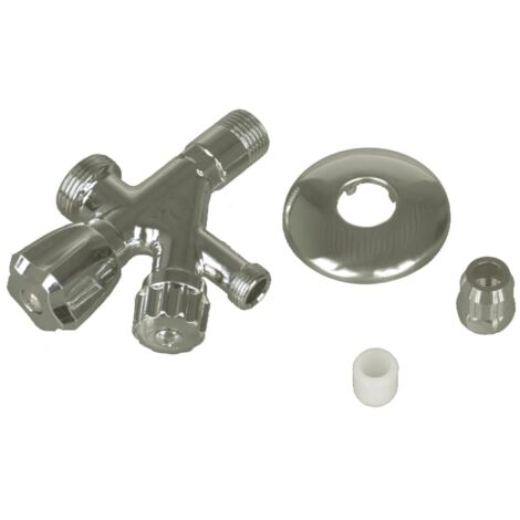 Universeel - robinet shell+raccordement lessiveuse