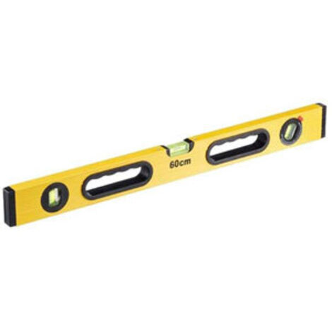 Cogex - niveau aluminium rectangulaire 2 poignées + 3 fioles