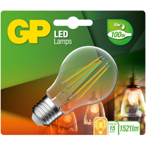 Gp - ampoule led gp 086536 e27 a60 classic filament 10w