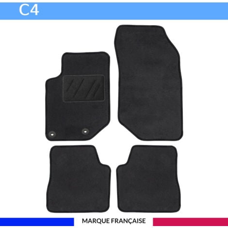 Tapis de voiture - Sur Mesure pour C4 (dès 10/2020) - 4 pièces - Tapis ...