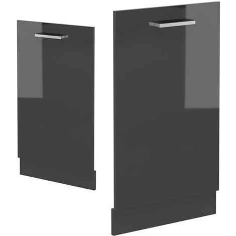 Masquer le lave-vaisselle avec ce panneau R-Line Vicco anthracite 45 cm ...