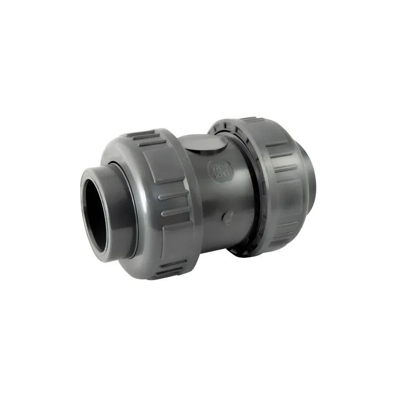 PVC-Druckrückschlagventil mit Feder, zum Kleben Innengewinde 20 mm