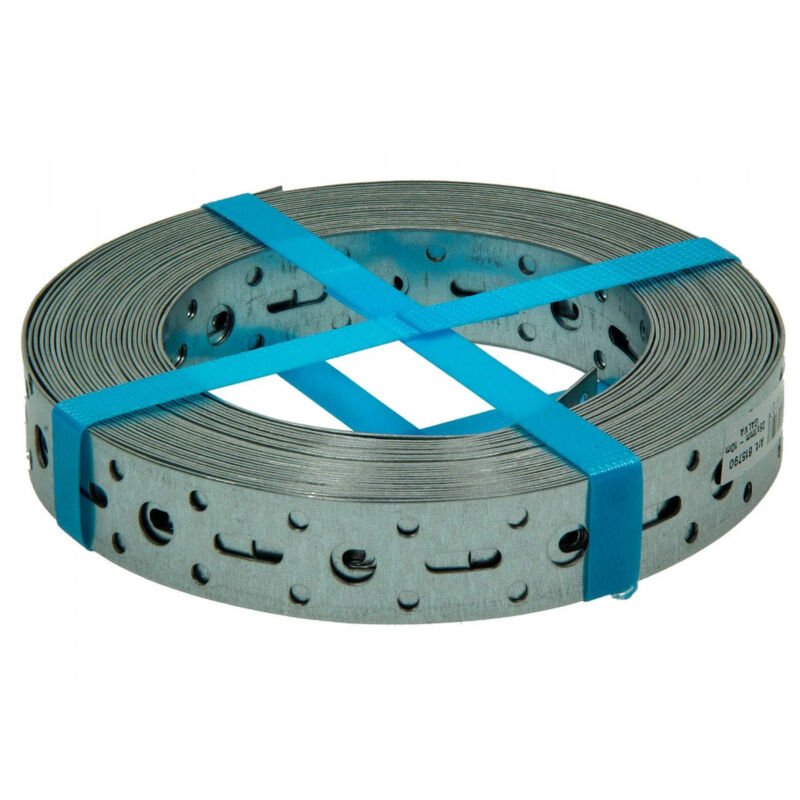 Perforiertes Band 17x0.6mm verzinkt, Rolle à 25 Meter.