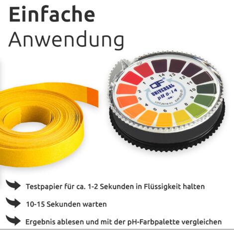 2x PH-Wert Teststreifen Indikator Lackmus Testpapier Lackmus-Papier Säure