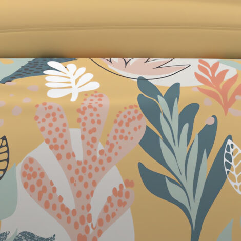Housse de couette coton 57 fils 240x220 Mathis jaune Soleil d'ocre ...
