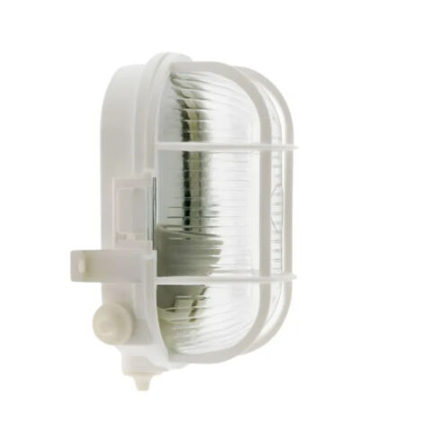 Luce esterna ovale 470 Lumen, IP44, montaggio a superficie con ottica ...