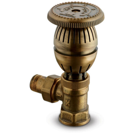 Valvola termostatica per radiatori, angolo posteriore 15x21