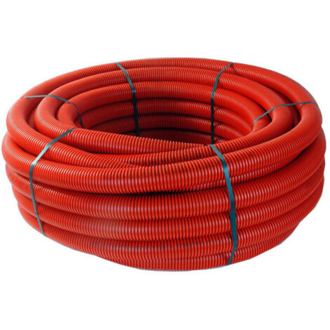 Guaina TPC rossa diametro 90 mm, lunghezza 25 m.