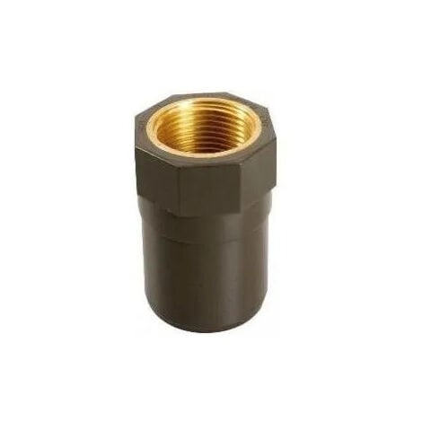 Manicotto filettato femmina in ottone/PVC HTA 1521 X 20/25