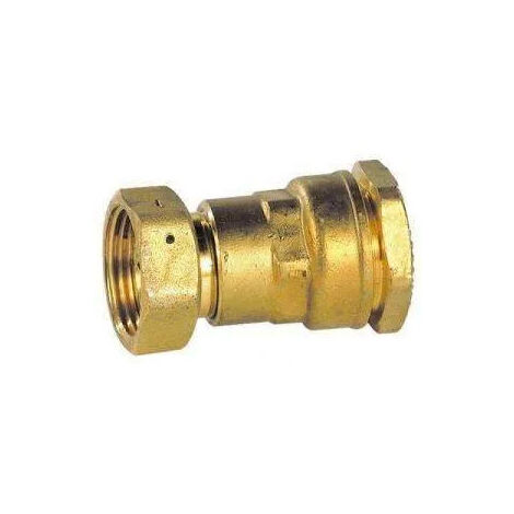 Raccordo dritto con dado imperdibile in 25x3/4 - 20X27