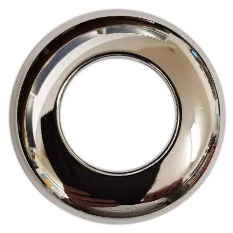 Rosa in ottone cromato, diametro 65mm, spessore 15mm, passaggio 32mm