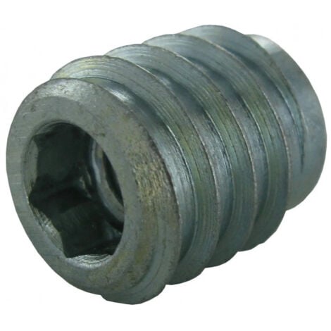 Inserto a vite HC8, brugola n. 8, foro D12mm per viti M8, 4 pezzi.