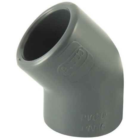 Curva A Pressione In PVC A 45 Diametro 63 Mm Femmina Curva A Pressione In PVC A 45 Diametro 63 Mm Femmina
