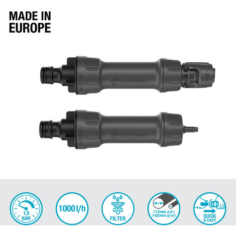 GARDENA Unidad de control reductor de presión 1000 l/h con conector de ...