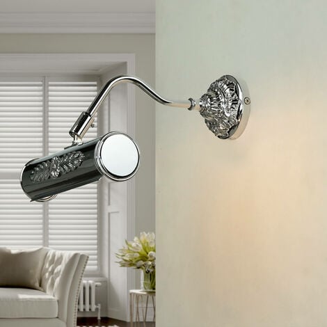 Lampe à tableau exclusive 20cm en chrome brillant