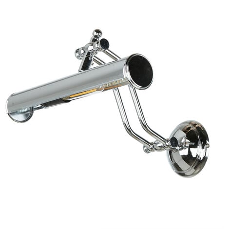 Lampe à tableau laiton massv en argent E14 réglable Lampe à tableau murale