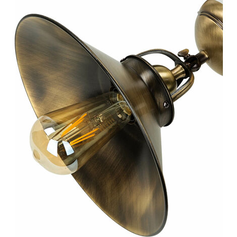 Plafonnier Bronzé Laiton véritable fait main