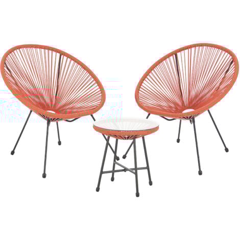 Ensemble de meubles de balcon SVITA BALI Ensemble de salon Relax Egg ...