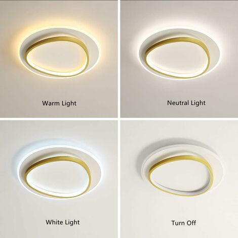 Einstreichte runde LED-Decke LED-Semi-Castré, 46W dimmbar mit ...