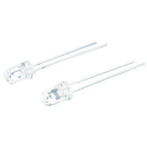 100 X Led blanco 5MM, 20.000mcd. (bolsa)