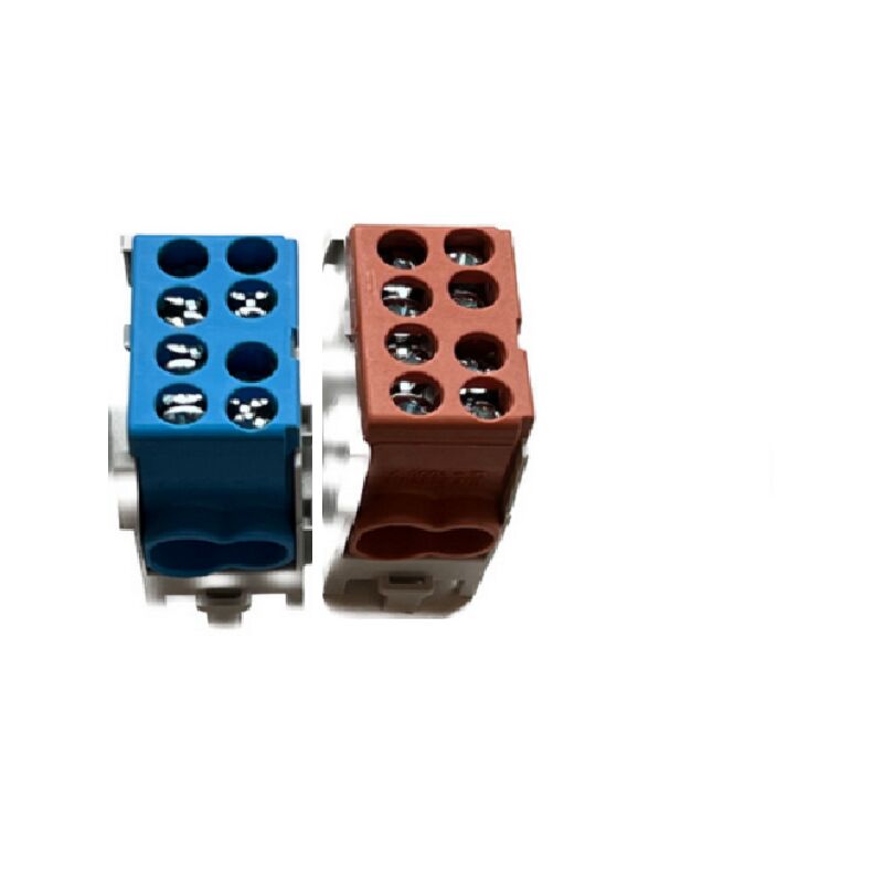 Bornier Répartiteur Phase / Neutre - 130A- Cu ou Alu- 2x4 trous ( 4x25 ...