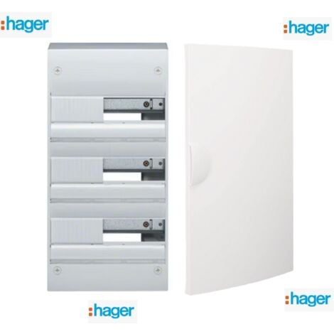 Coffret électrique 39 Modules - 3 Rangées de 13 modules Hager GD313D ...