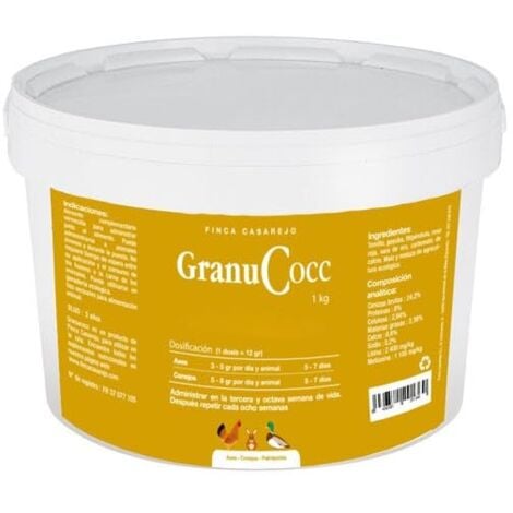 GranuCocc - apoyo nutricional granulado para gallinas y otras aves - 1 Kg - Apoyo digestivo ...
