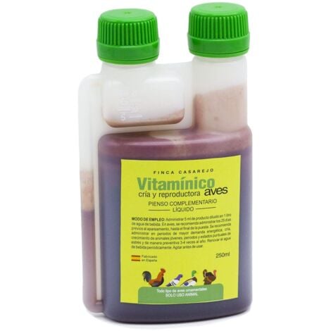 FINCA CASAREJO Vitamínico Cría 250ml – Complemento líquido con vitaminas, minerales y ...