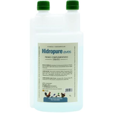 FINCA CASAREJO Hidropure – Complemento líquido con ácidos orgánicos para Aves y Otros Animales ...