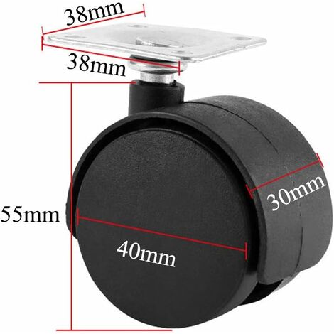 Norcks Ruedas Para Muebles 8 Piezas Ruedas Pivotantes Para Mueble ...