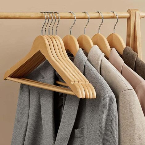 Lote de 10 Perchas de Madera