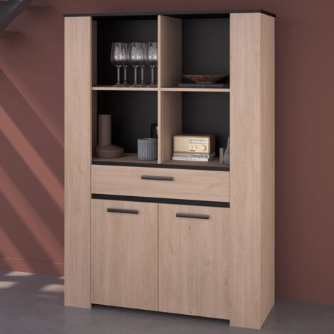 Buffet alto con 4 nichos, 1 cajón y 2 puertas Helma