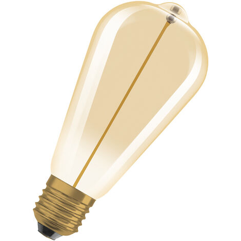OSRAM LED-Lampen, Vintage-Edition, 12 Watts Ersatz, E27, ST64-shape ...