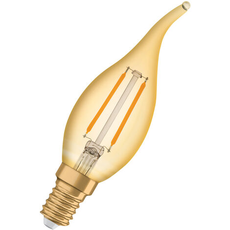 OSRAM LED-Lampen, Vintage-Edition, 12 Watts Ersatz, E14, B-shape, 2400 ...