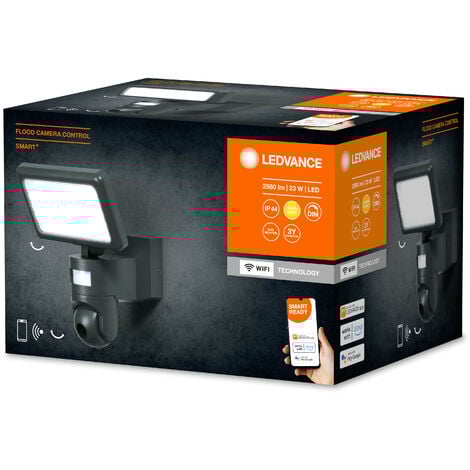 LEDVANCE SMART+ WIFI FLOOD AUTO CAM 20cm - LED Fluter mit Bewegungs ...