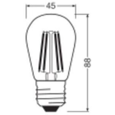 OSRAM LED-Lampe Vintage Edition 1906, in Edison Form mit E27-Sockel, Dimmbar, Ersetzt 51 Watt ...
