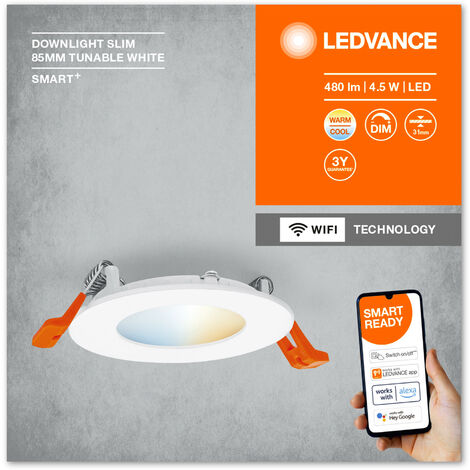 LEDVANCE Apparecchio di illuminazione: per soffitto, SMART RECESS SLIM ...