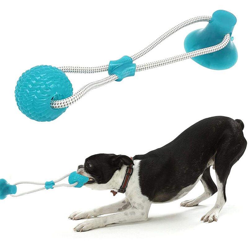 Suction Cup Dog Toy Pet Molar Bite Multifunction Interactive Durable Ropes Toy with Powerful Suction Cup Aggressive Chew Pet Toys for Helps Clean Teeth Tug and Chew green