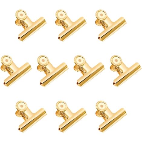 Large gold binder clips store
