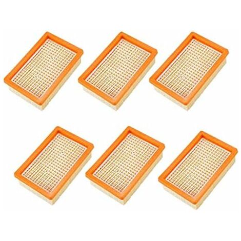 Set of 6 Karcher Vacuum Filters MV4 MV5 MV6 WD4 WD5 WD6, Hepatic Filter ...