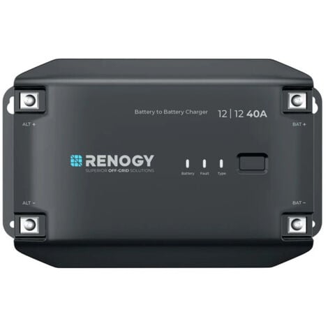 Renogy 12V 40A DC to DC Battery Charger, Using Multi-Stage Charging in RVs, Commercial Vehicles ...