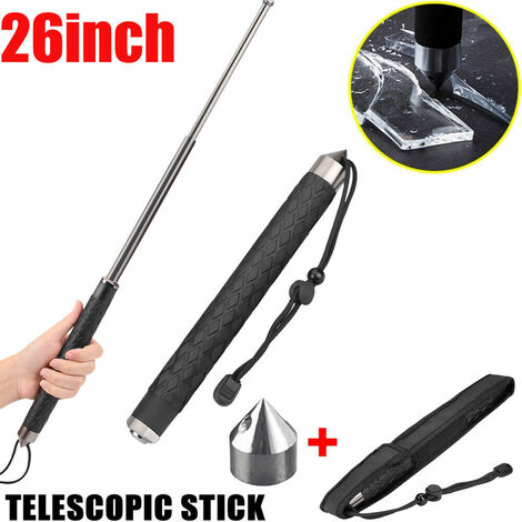 26" Alloy Steel Telescopic Trekking Pole Climbing Hiking Stick Walking ...